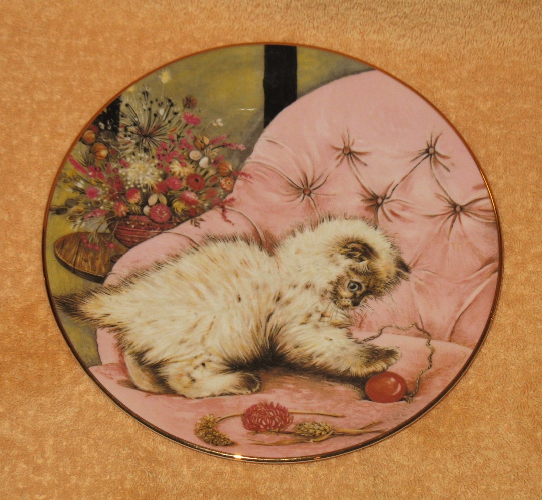 The Hamilton Mint Kitten Classic " Little Rascal " Plate - Etsy