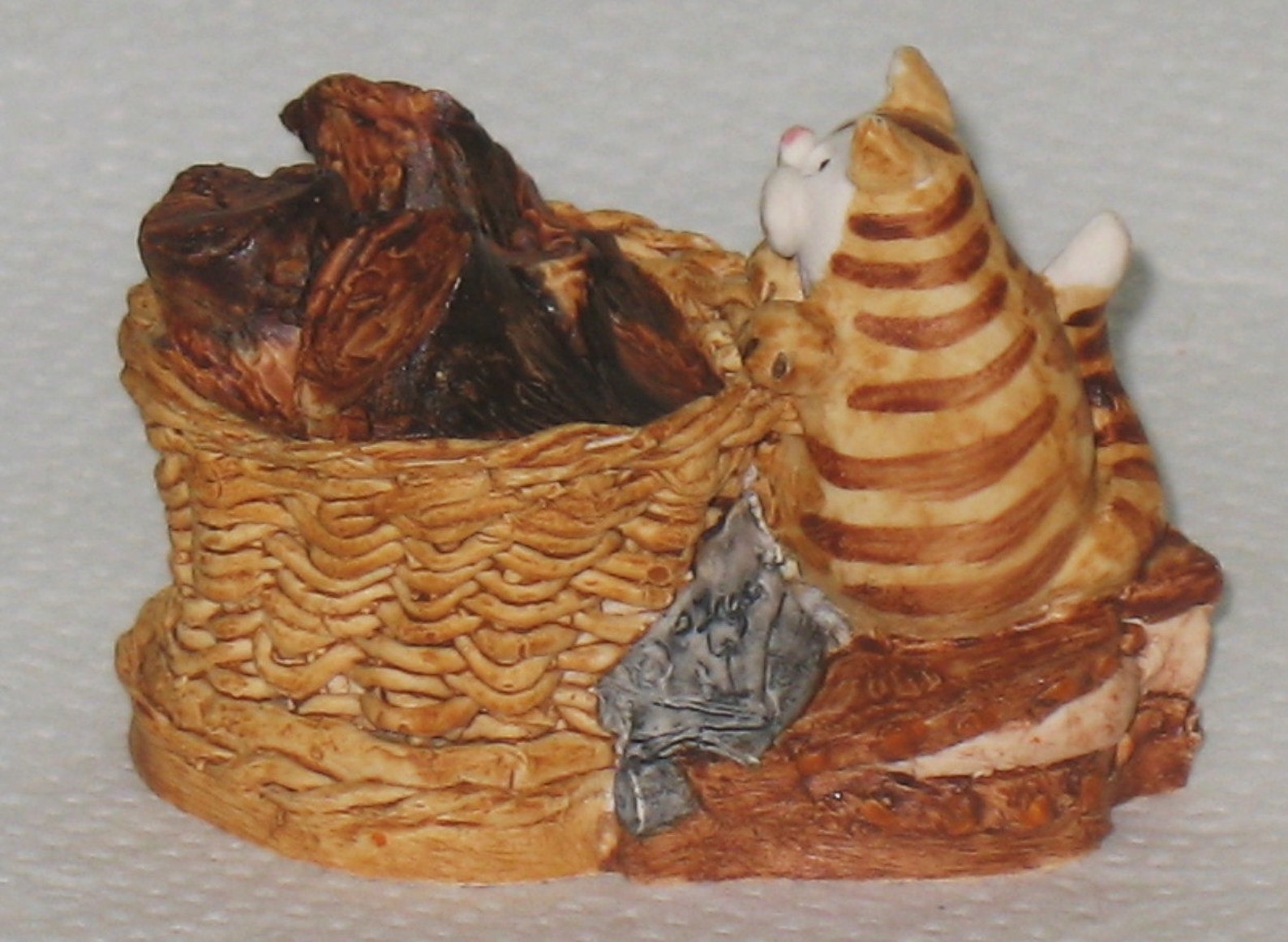 Peter Fagan Cat With Basket of Wood - Etsy