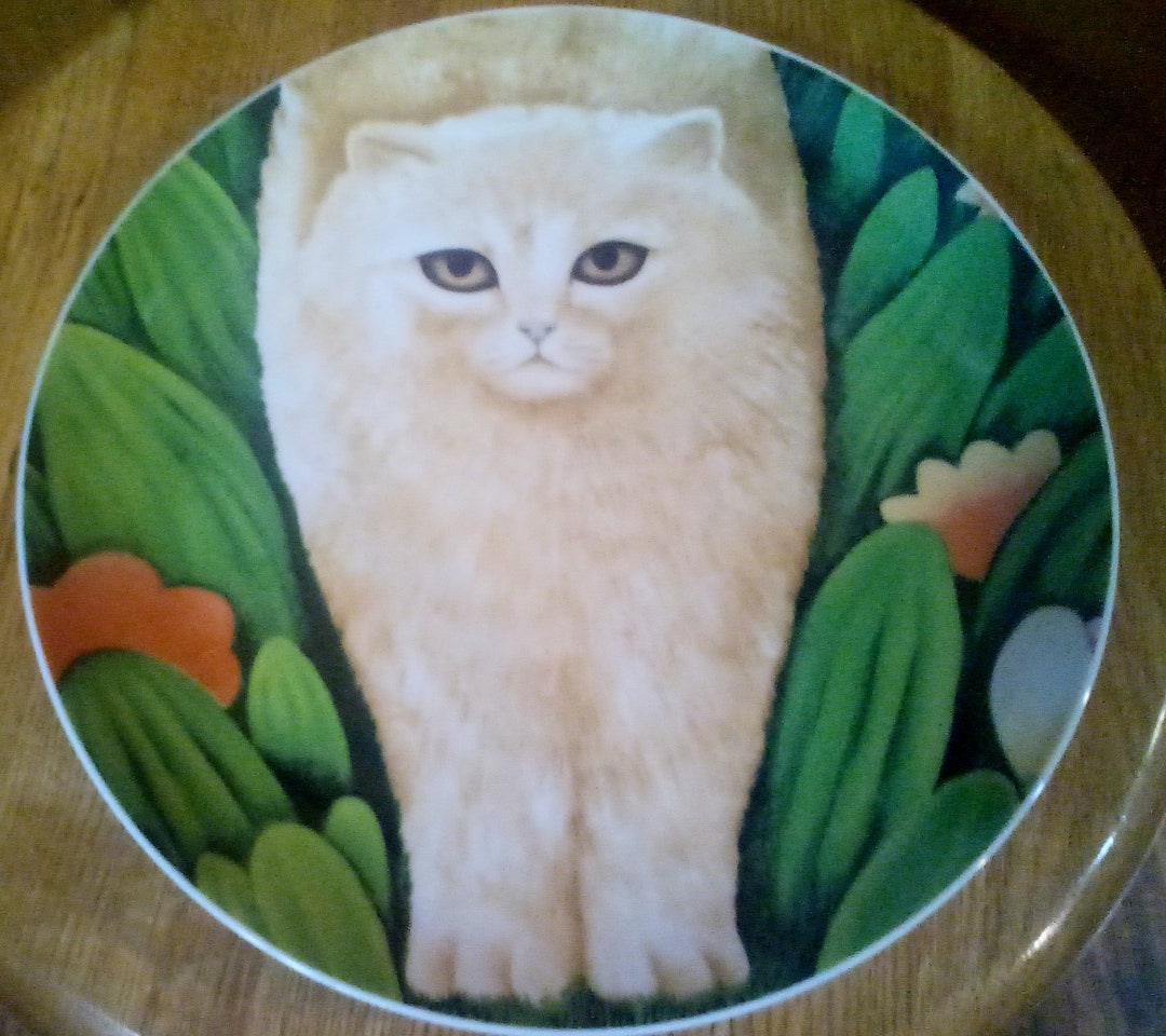 Martin Lean Cat Plate #1 Chloe - Etsy