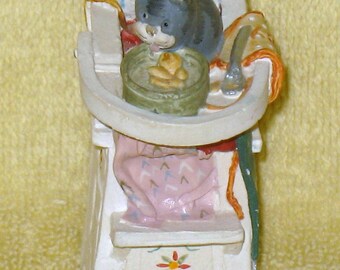 Rare Vintage Peter Fagan Cat in Picnic Basket | Etsy