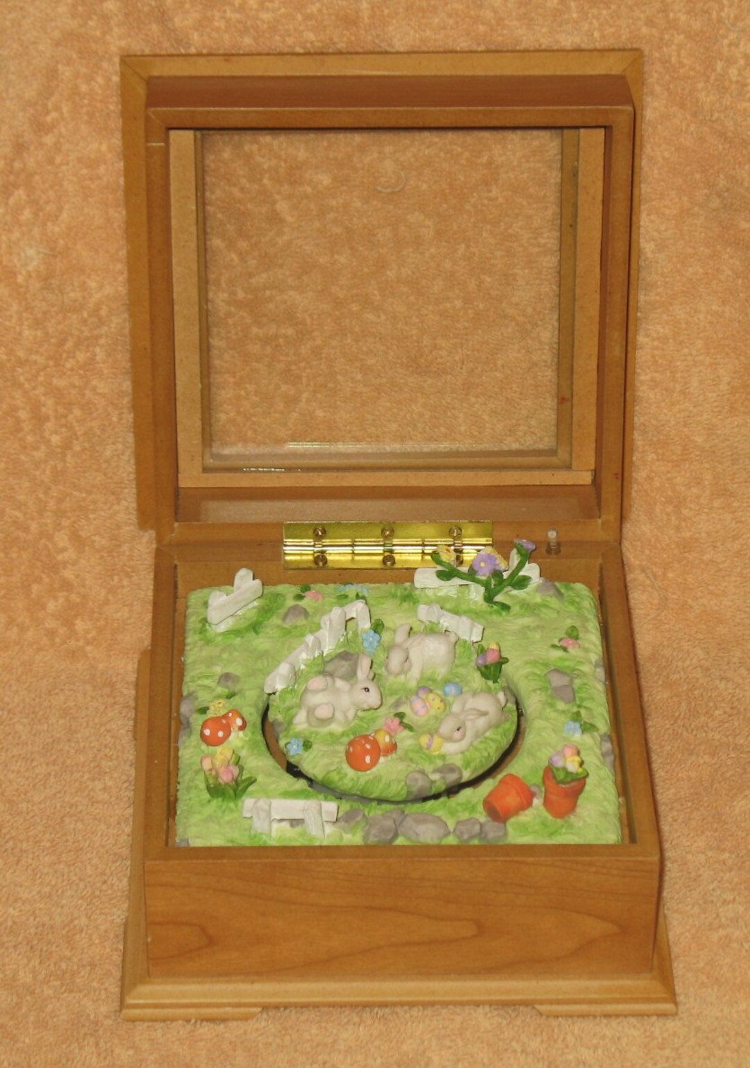 Vintage Large Easter Music Box - Etsy