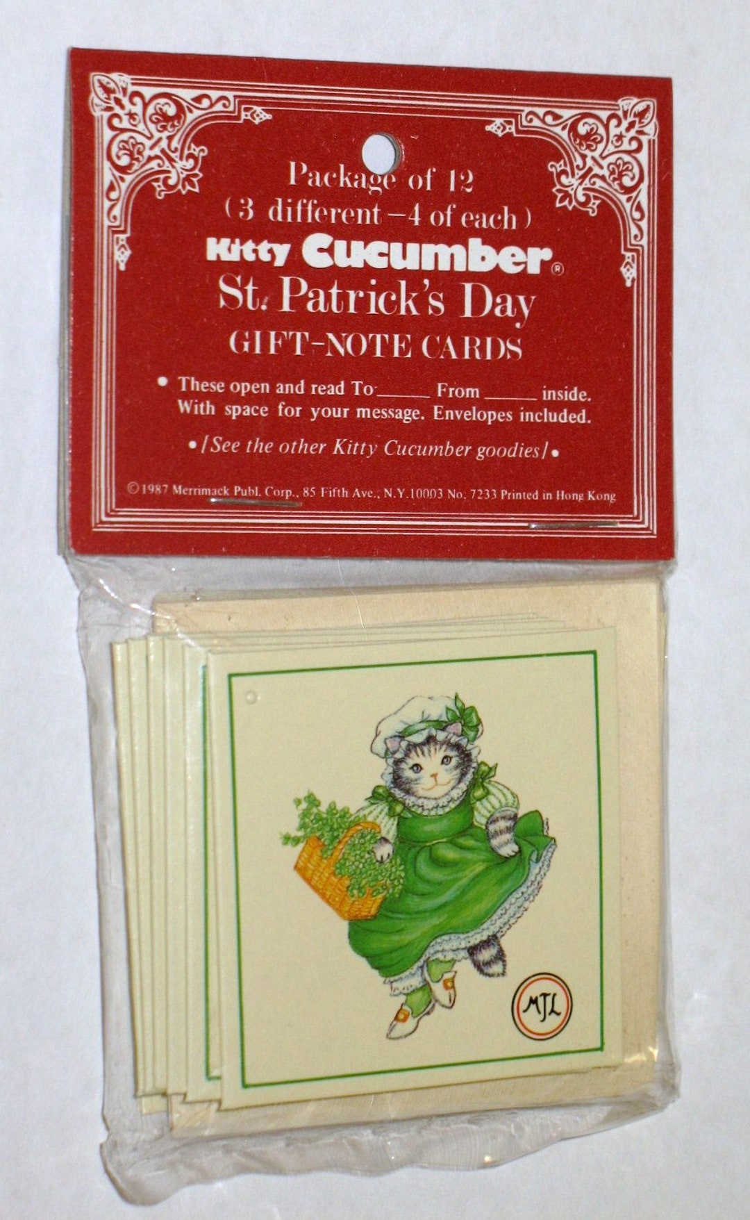 Kitty Cucumber Irish Gift Tags Nip - Etsy