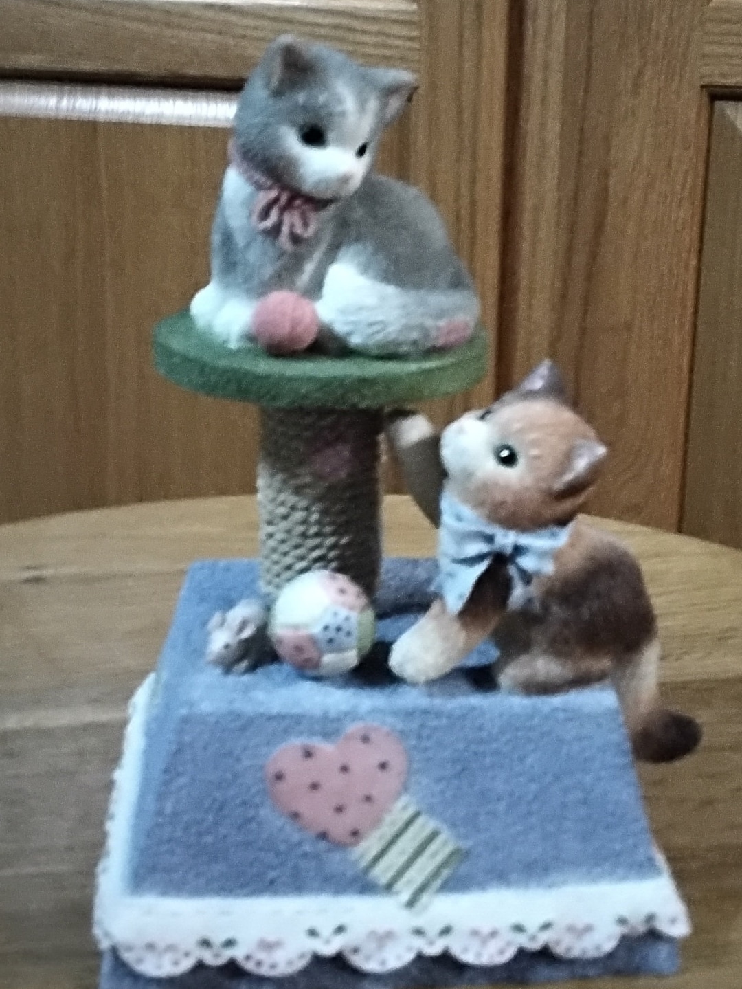 Rare Vintage Calico Kittens Music Box " Favorite Things " - Etsy