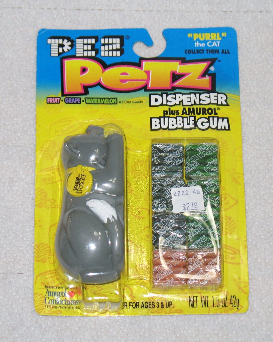 Pez Cat Bubble Gum Dispenser - Etsy