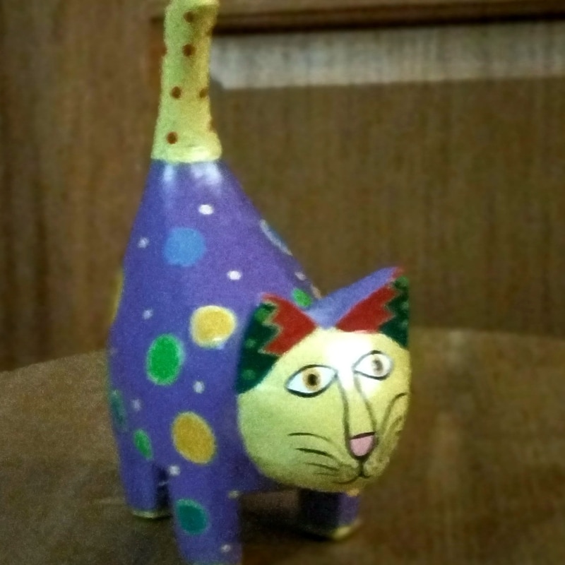 Paper Mache Cat - Etsy