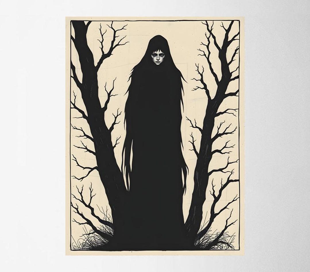 The Forest Wraith – Gothic Horror Art Print | Dark Woodland ...