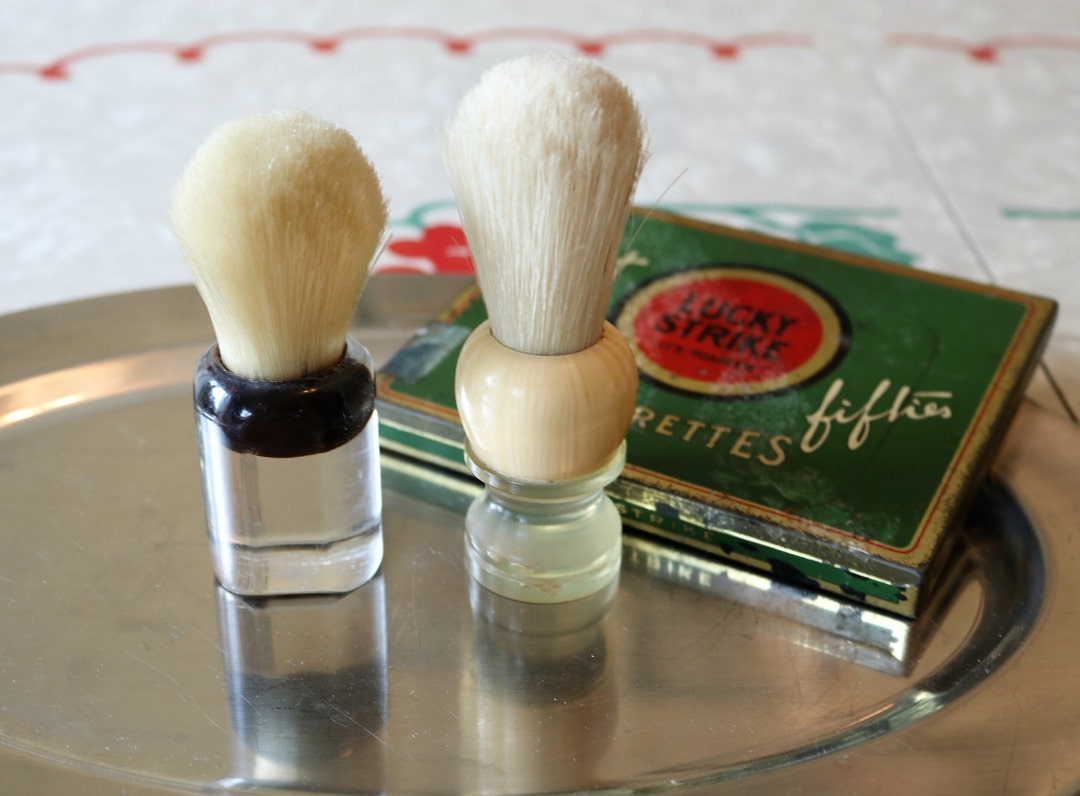 Vintage Mens Shaving Brush, Ever Ready Opal and Lucite Handle 2-piece ...
