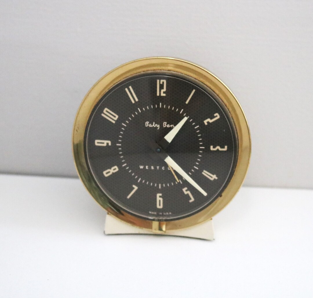 Westclox Baby Ben Vintage Clock, Small Retro Clock for Display and Use ...