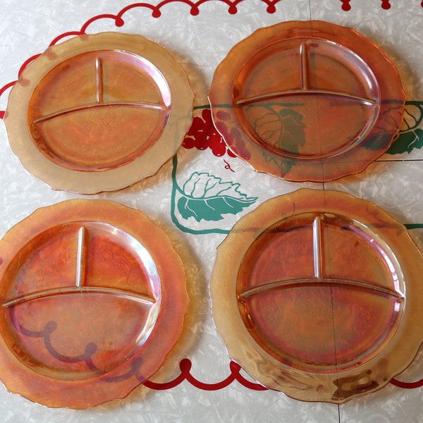 Orange Carnival Glass - Etsy