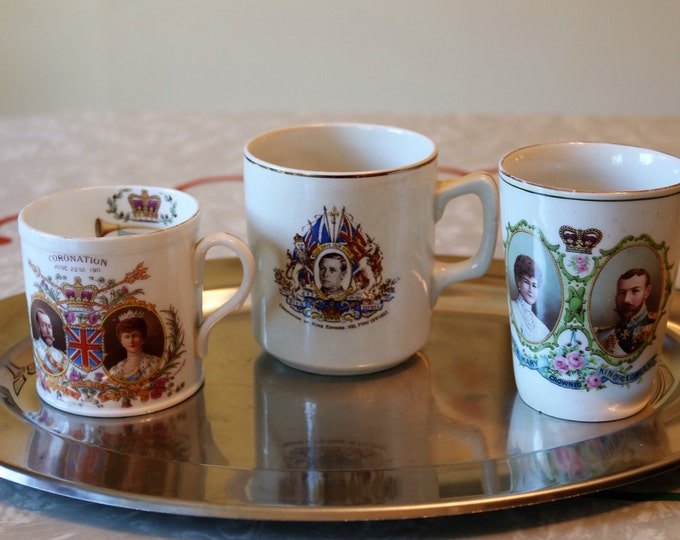 British Royal Souvenir Cups King George V Queen Mary King - Etsy