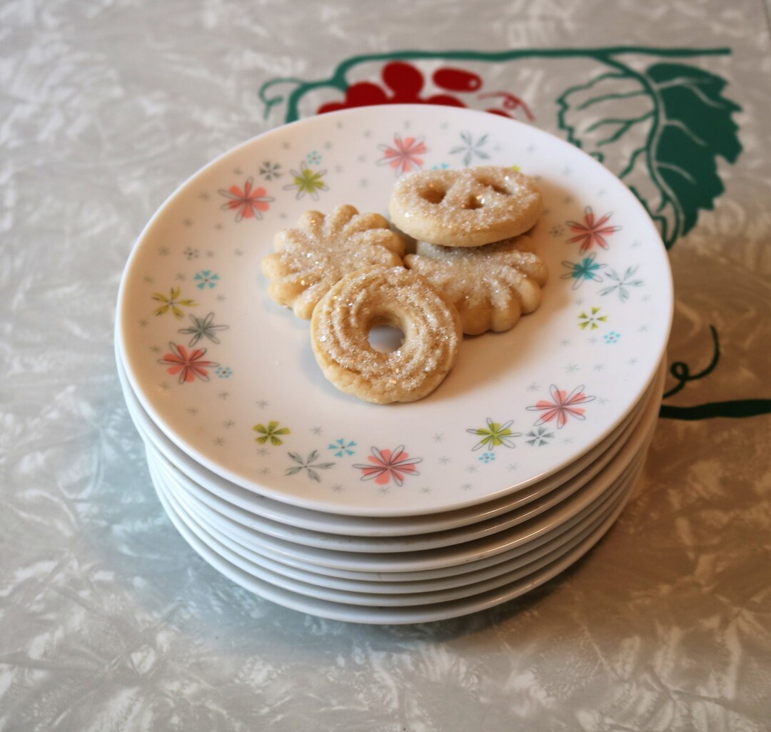 Boontonware Melmac Floral Dessert Dishes 4-piece Set, Two Sets ...