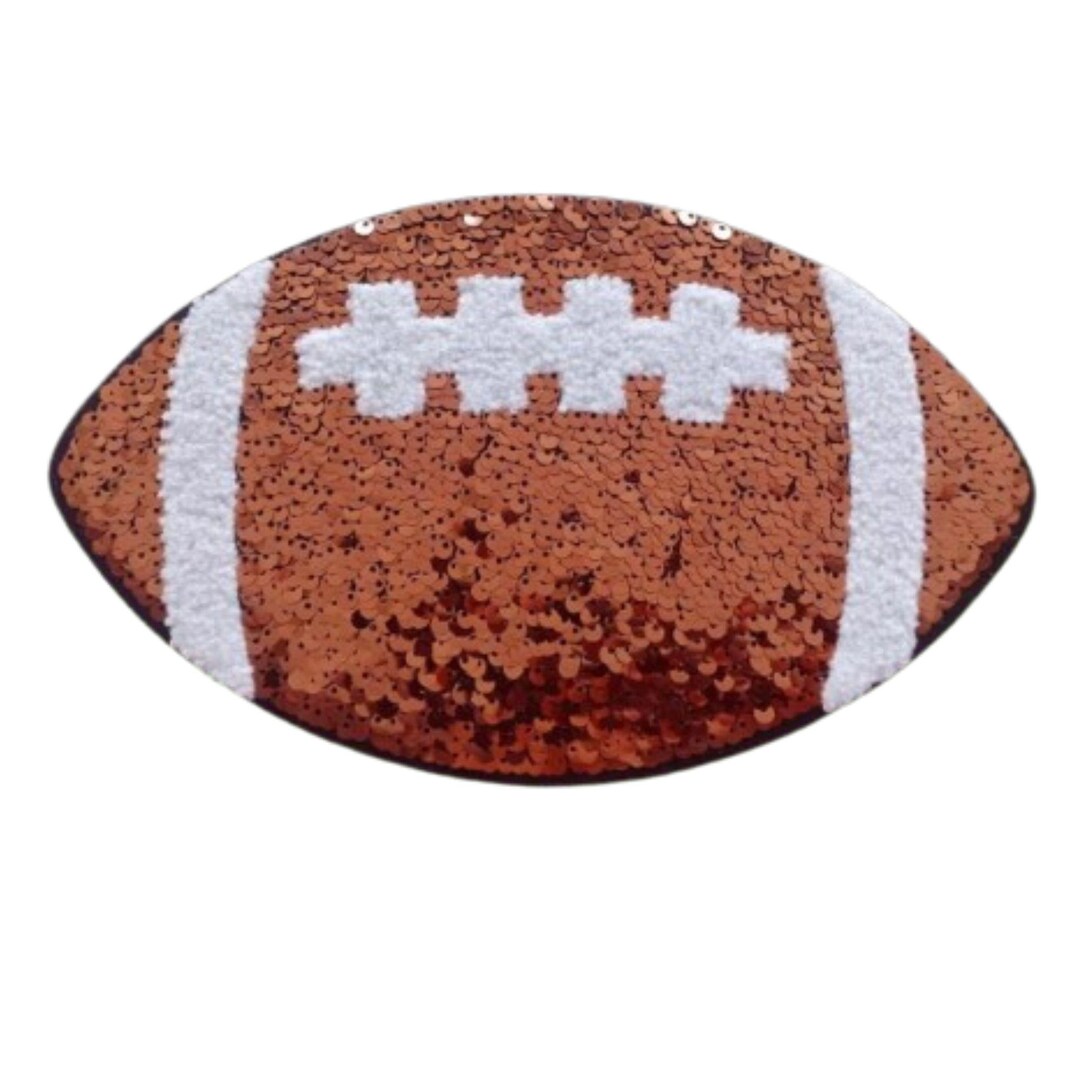 Sequin Football Patch, Football Iron on Patch, Gift for Best Friend ...