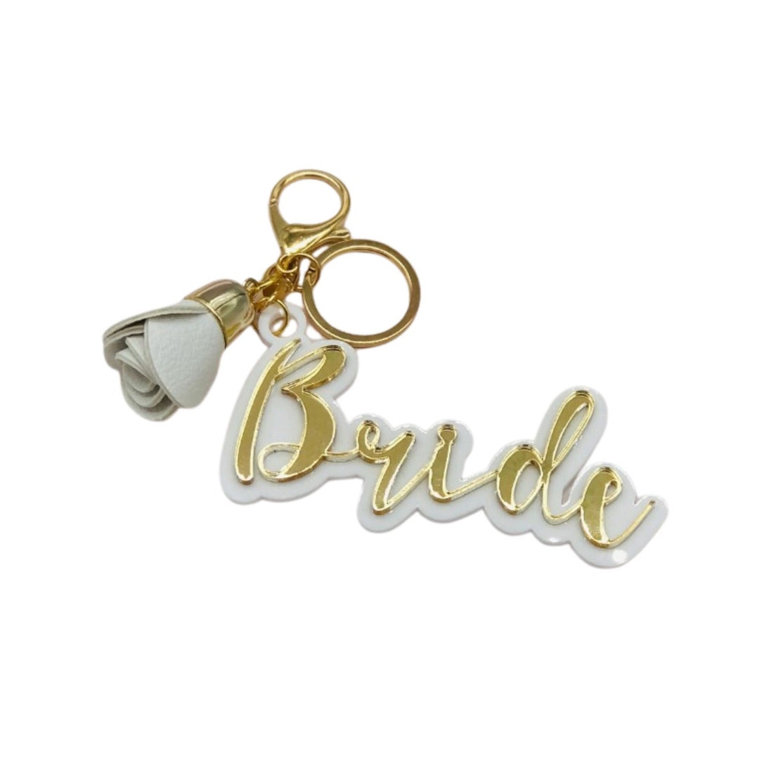 Bride Keychain, Acrylic Keychain, Bridal Shower Gift for Bride, Bride ...