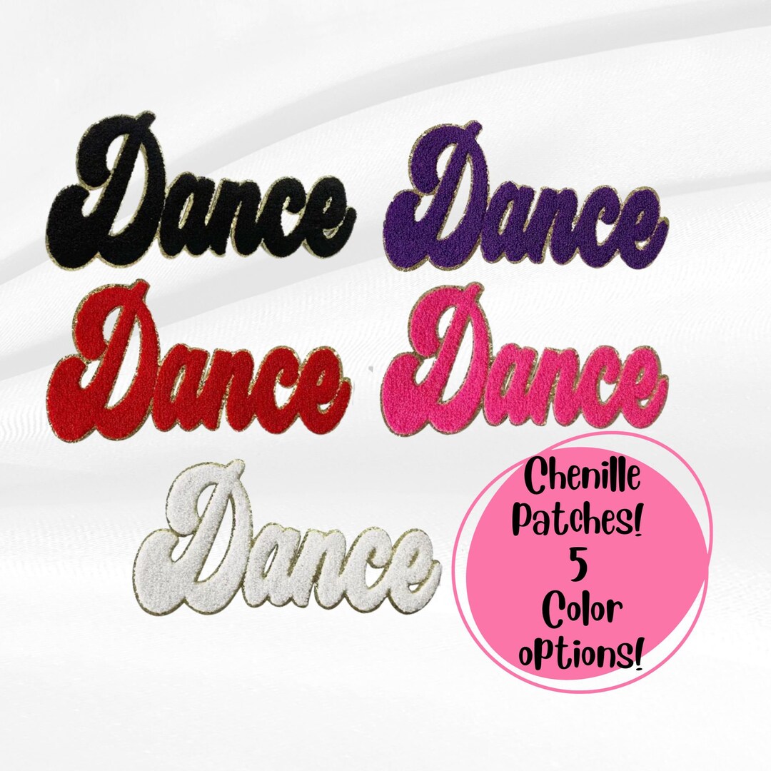 Chenille Patches, Iron on Patch, Dance Team Gifts, Dance Teacher Gifts ...