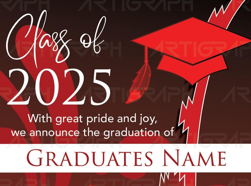 Native American Graduation Invitation: Tribal Design (digital Download ...