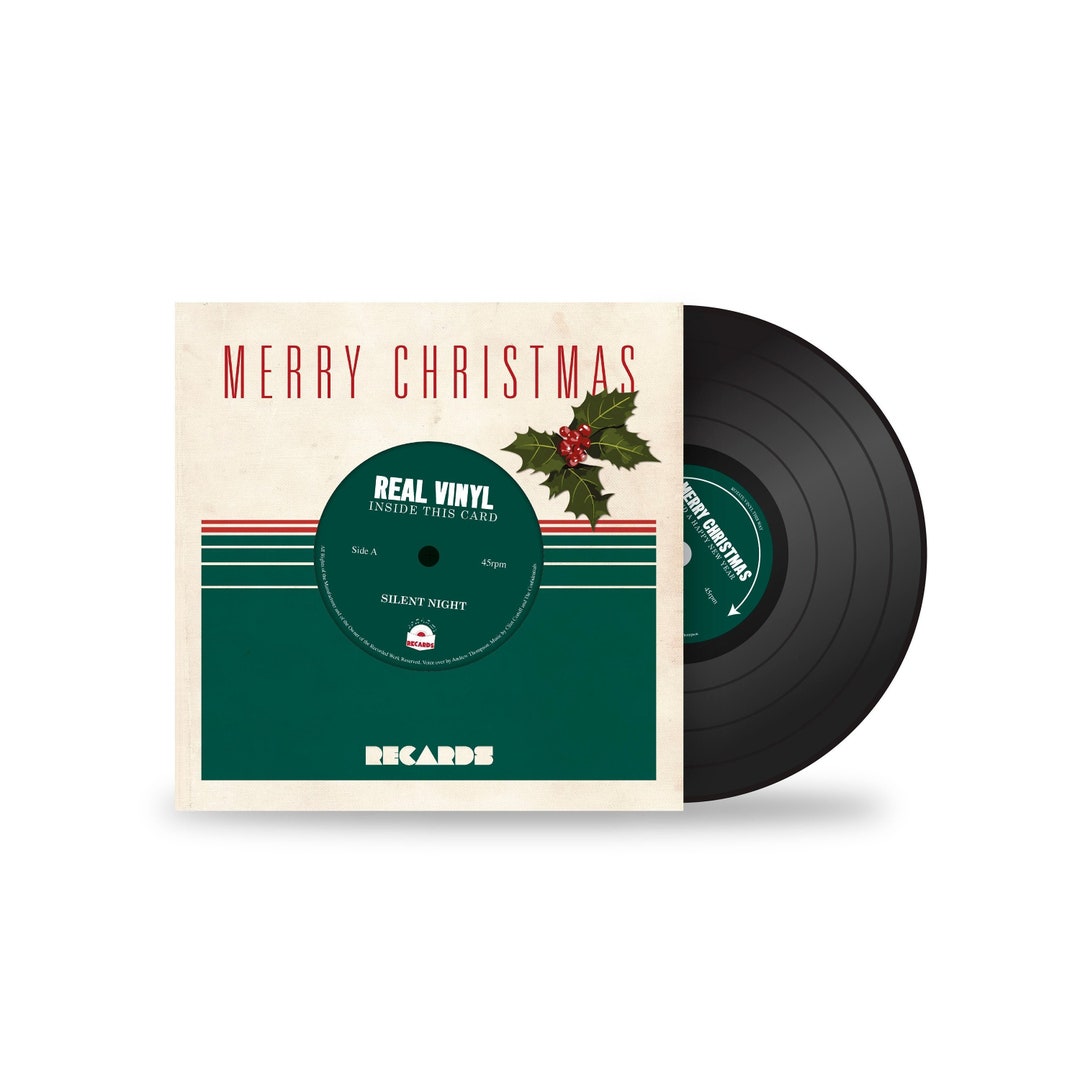 Christmas Card That Converts Into A Working Record Player 7 Vinyl ...