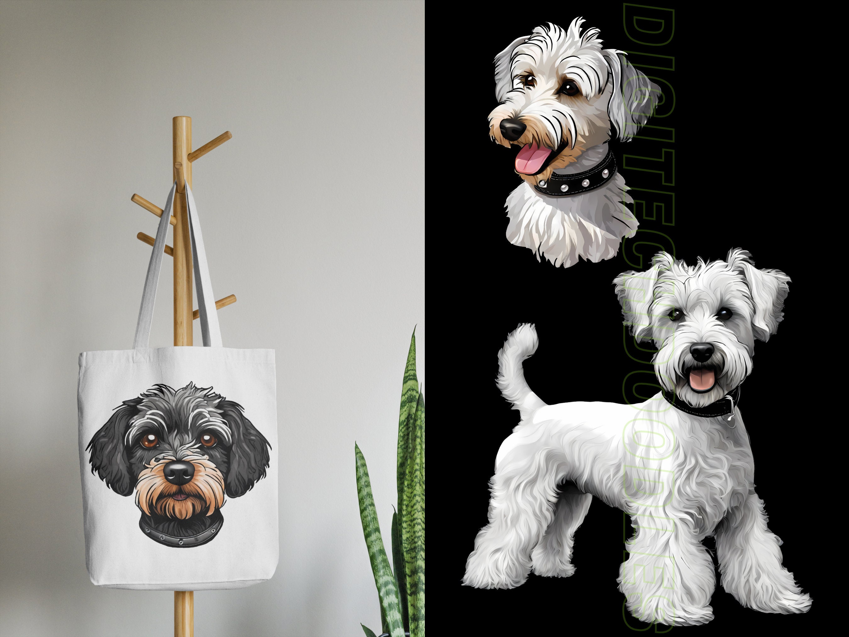 Schnoodle Clipart Bundle.this Versatile and Unique Collection is ...