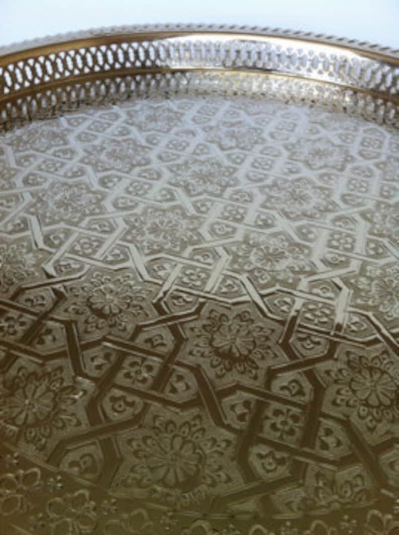 XL LARGE Authentic Moroccan Elegant handcrafted Alpaca Silver | Etsy