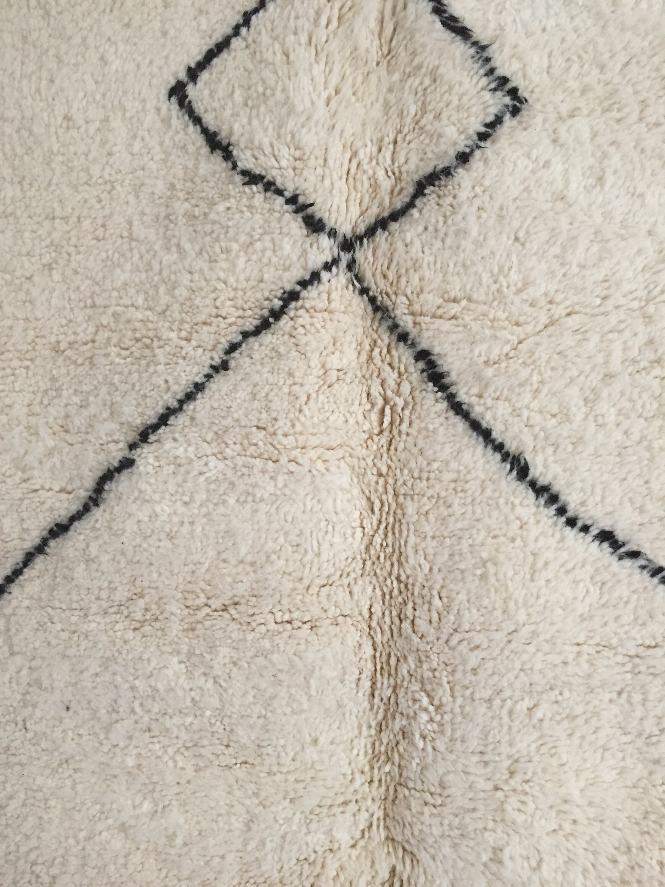 Beni Ourain Rug Moroccan Handwoven Rug Pure Wool Ivory | Etsy