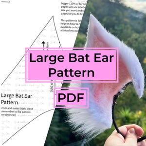 Large Bat Ear Cosplay Pattern - Etsy
