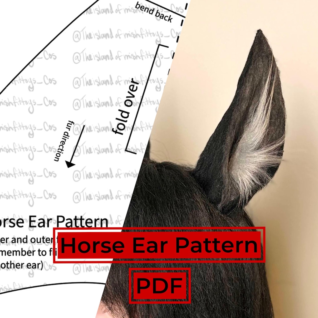 Horse Ear Cosplay Pattern - Etsy