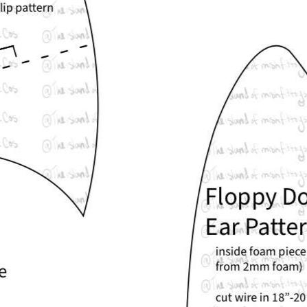 Floppy Dog Ear Cosplay Pattern - Etsy