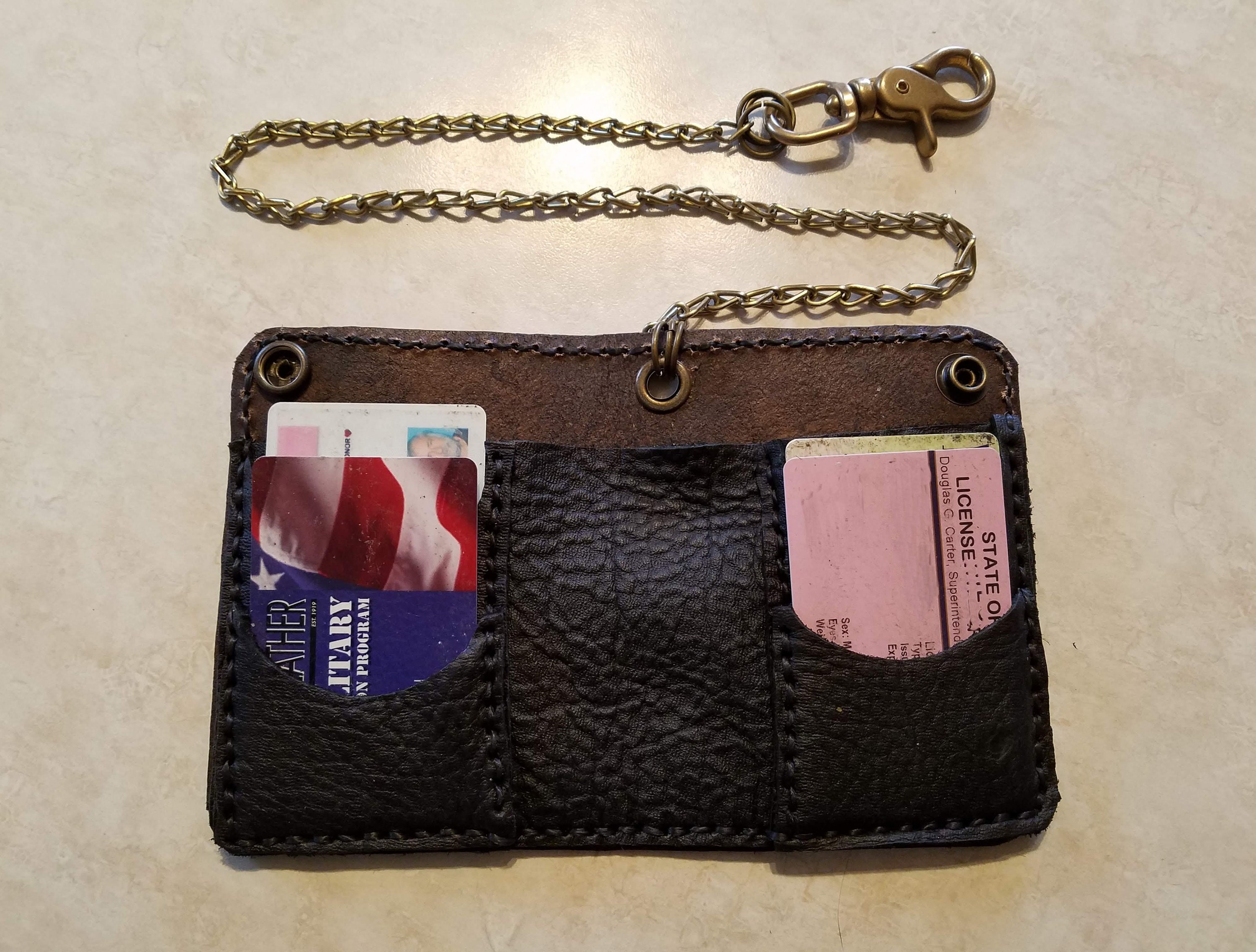 Buffalo Hide-lined Wallet Veterans Bi-fold Military Bifold - Etsy