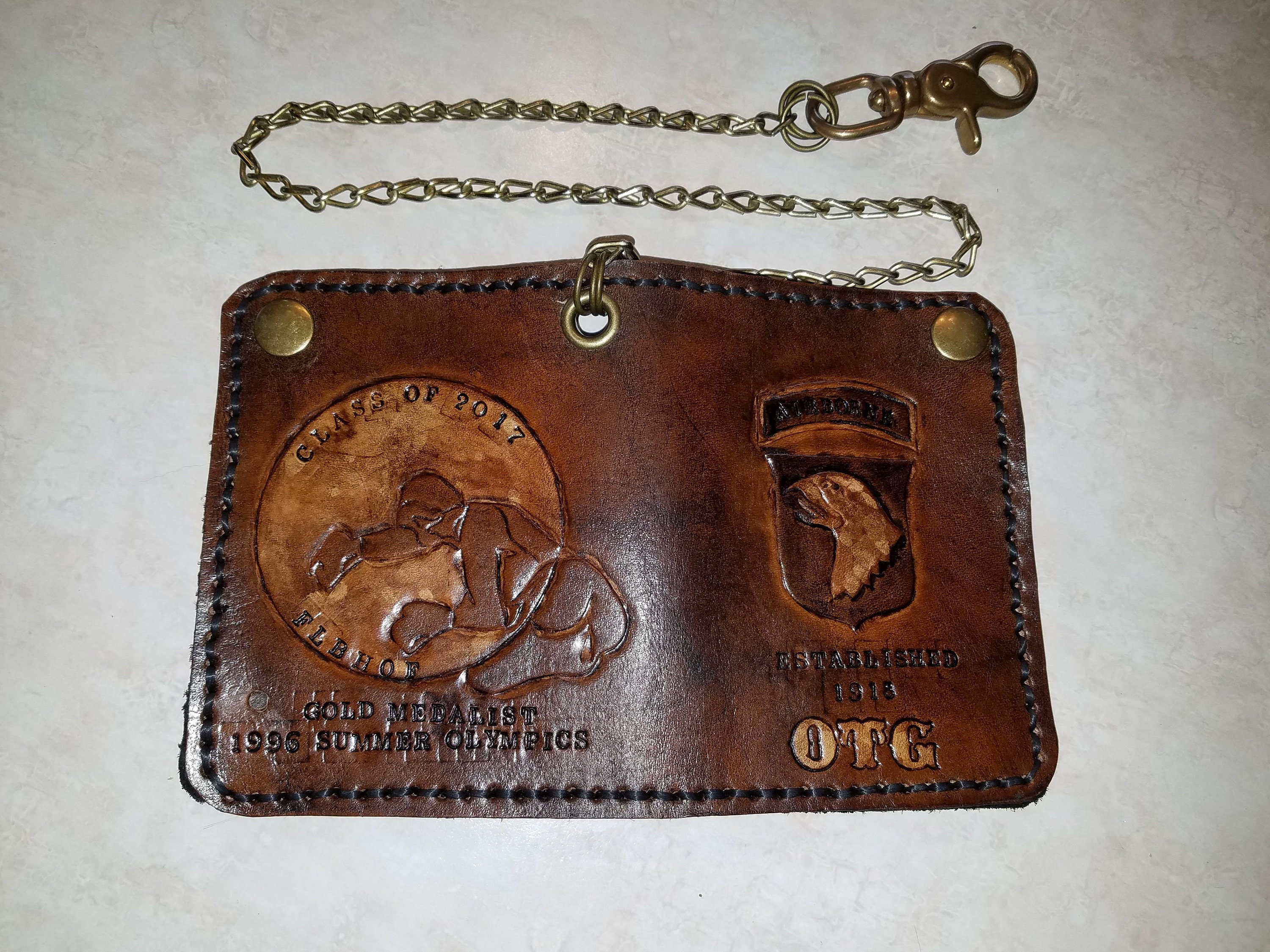 Buffalo Hide-lined Wallet Veterans Bi-fold Military Bifold - Etsy