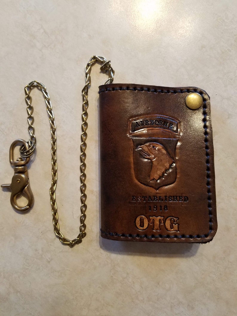 Buffalo Hide-lined Wallet Veterans Bi-fold Military Bifold - Etsy