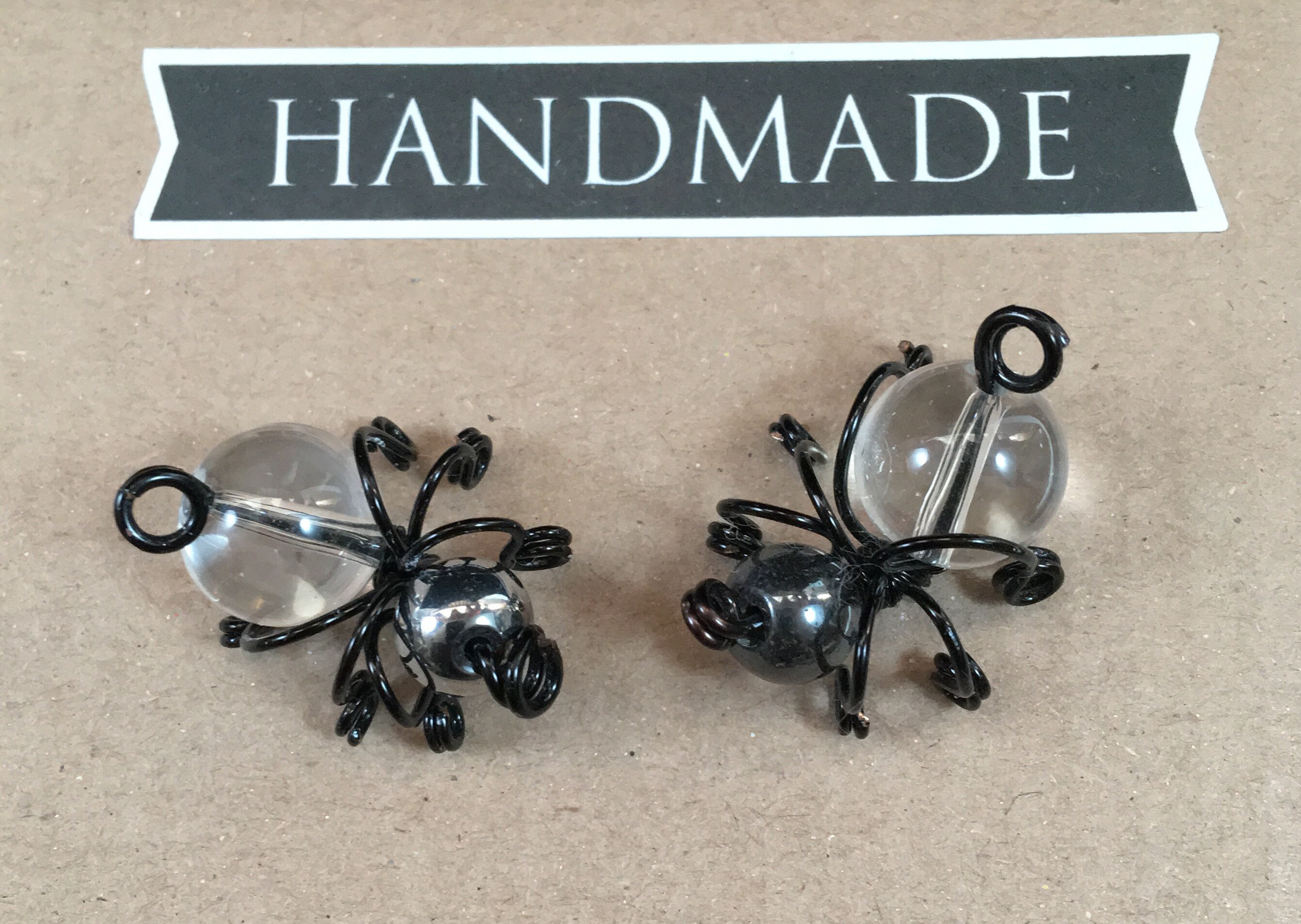 Zwei Perlen Edelstein Käfer, gotische Regal Schreibtisch Dekor ...