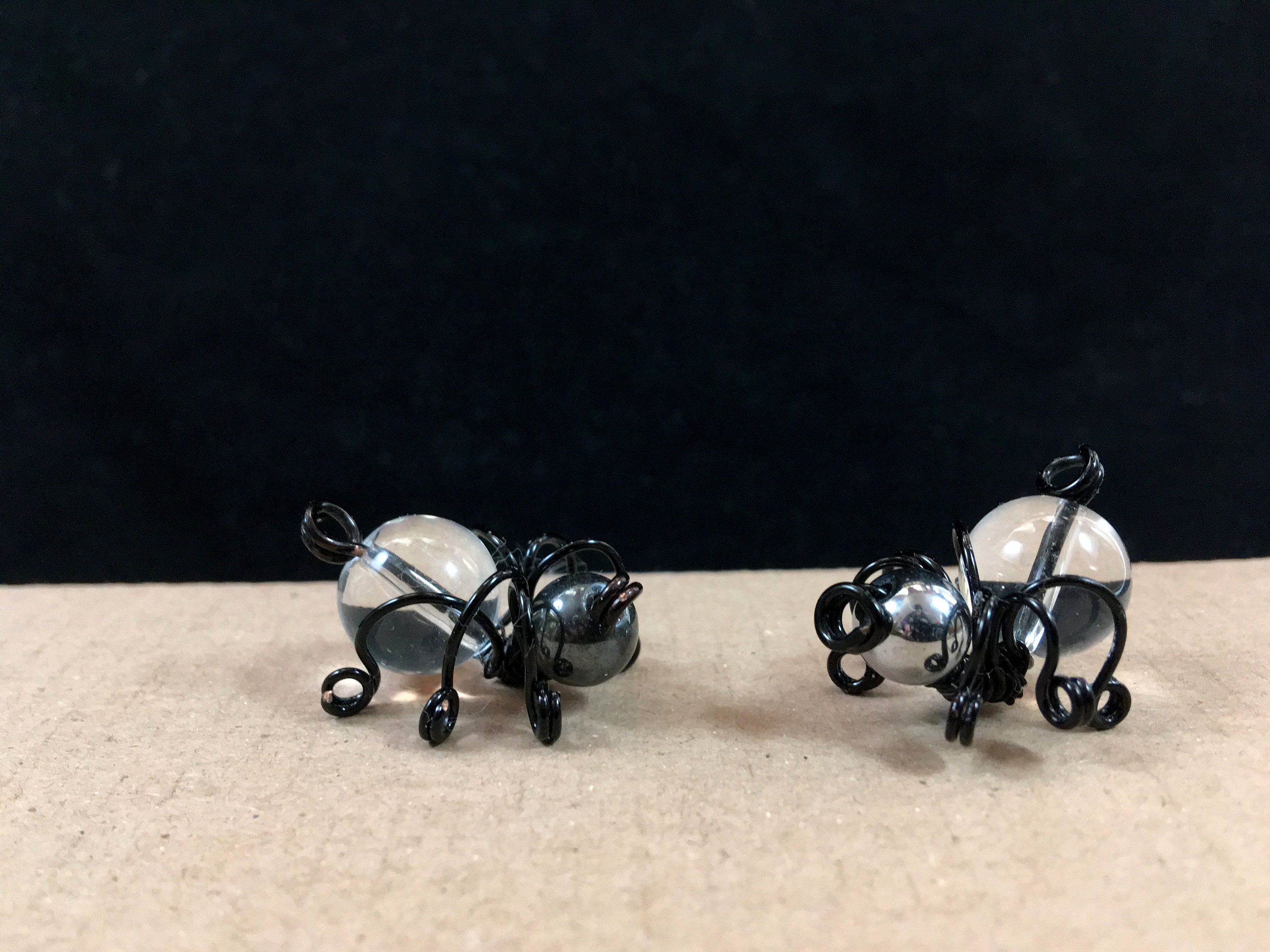 Two Beaded Gemstone Bugs Gothic Shelf Desk Decor Halloween - Etsy