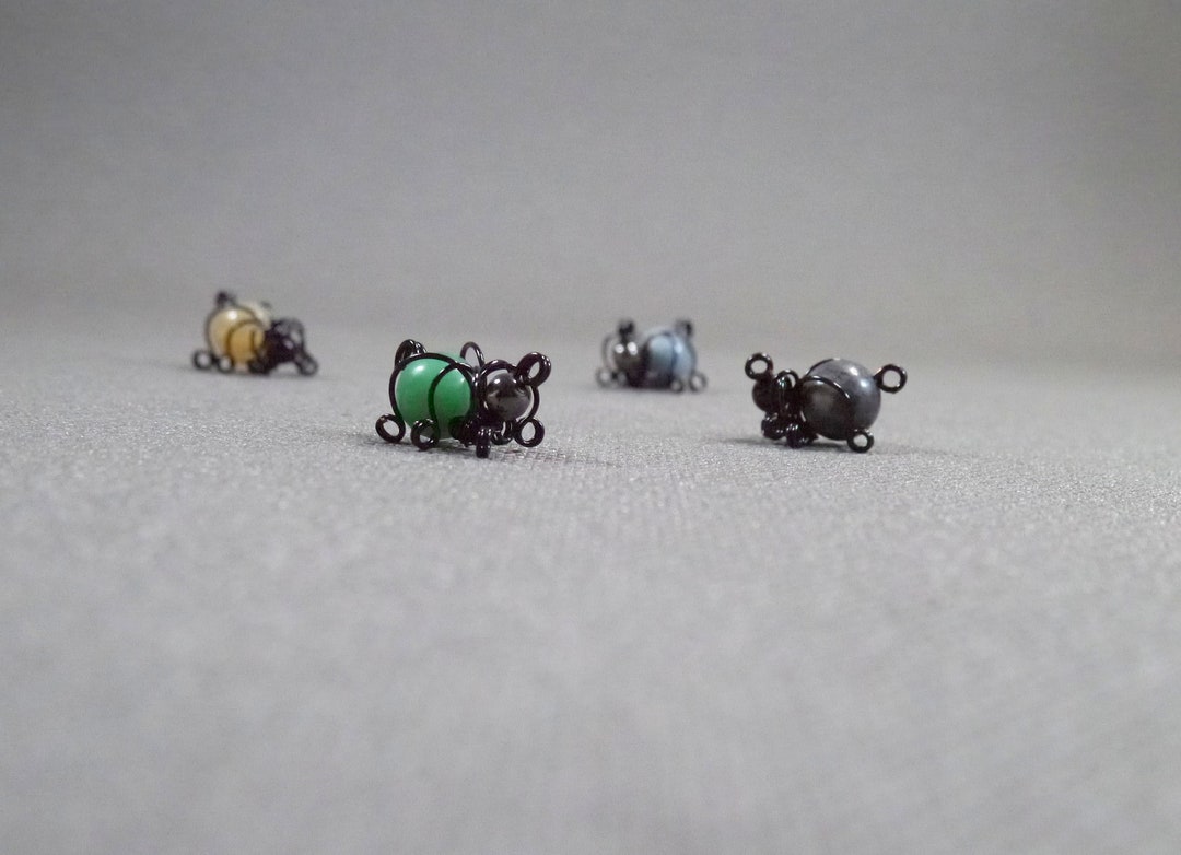 Four Gemstone Bugs, Gothic Art Home Decor, Mini Gifts for Best Friends ...