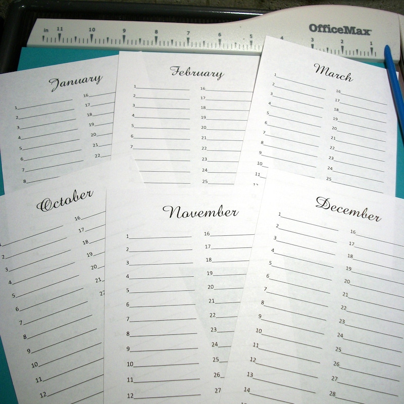 Perpetual Calendar - Etsy