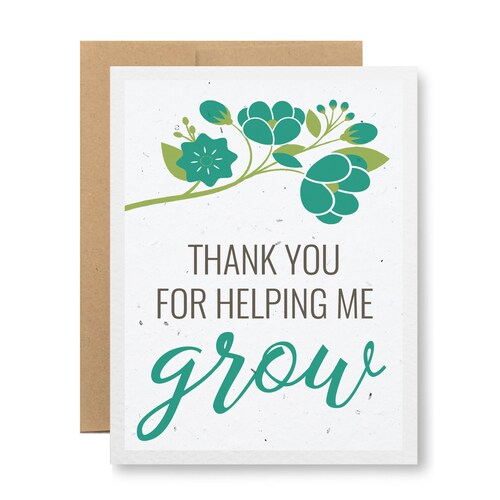 Thank You for Helping Me Grow 8 Seed Paper Shapes Available - Etsy