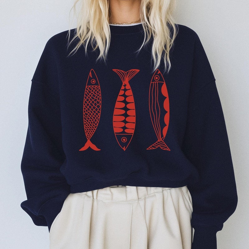 Fish Sweater - Etsy