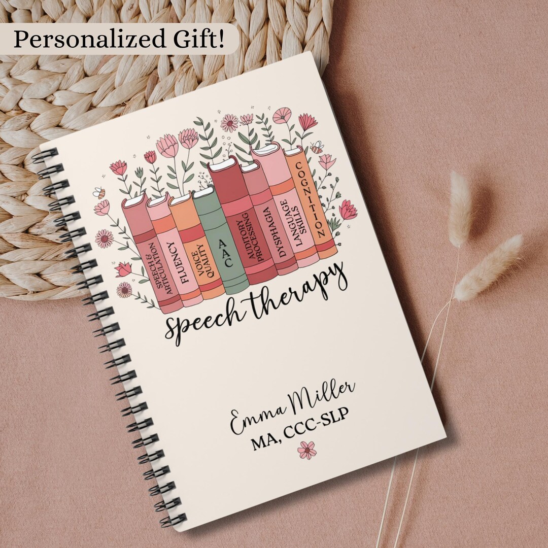 Speech Therapy Notebook, Personalized Journal for Speech Language ...
