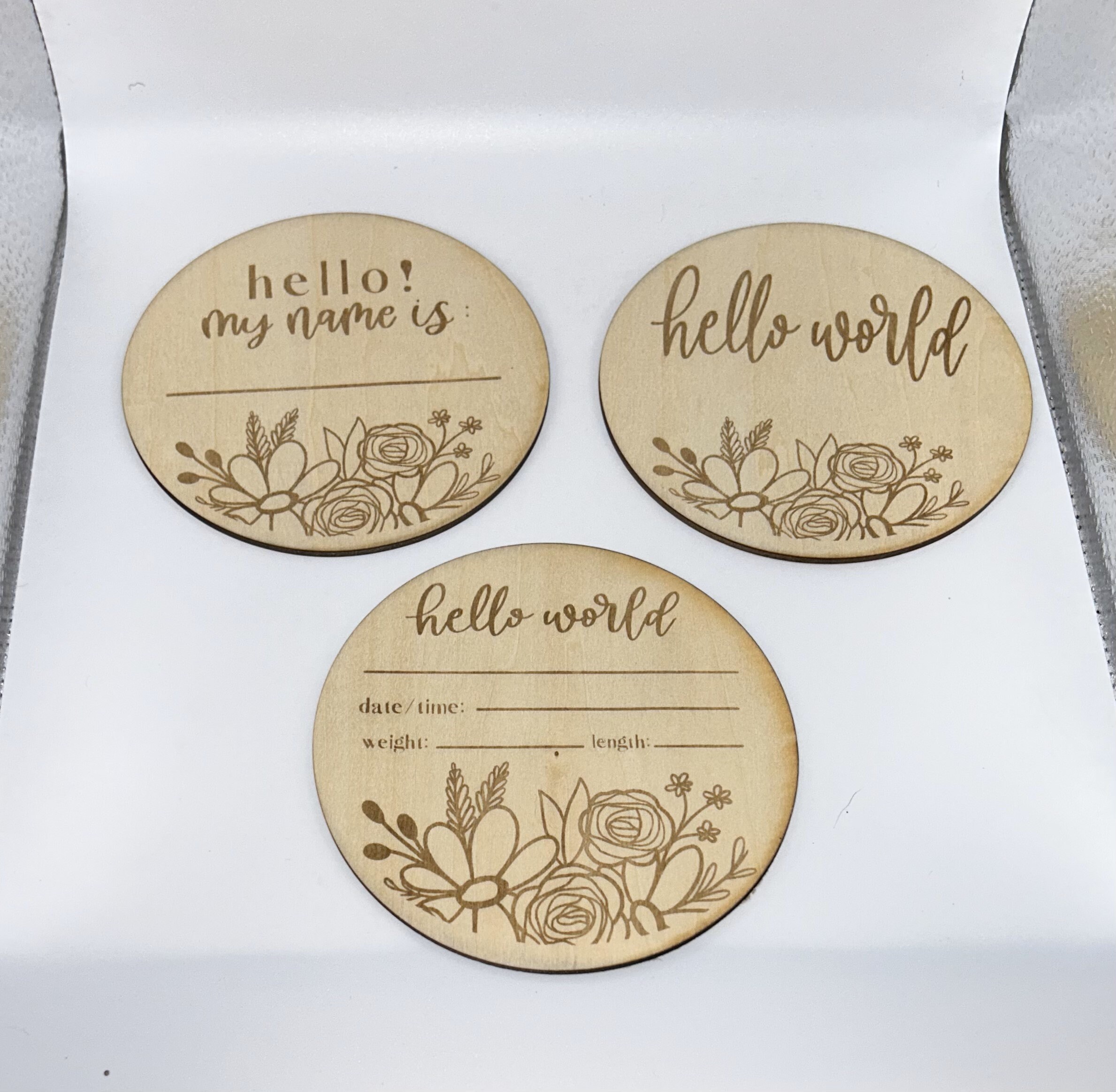 Baby Milestone Wood Rounds Monthly Photo Milestone Round 12 - Etsy