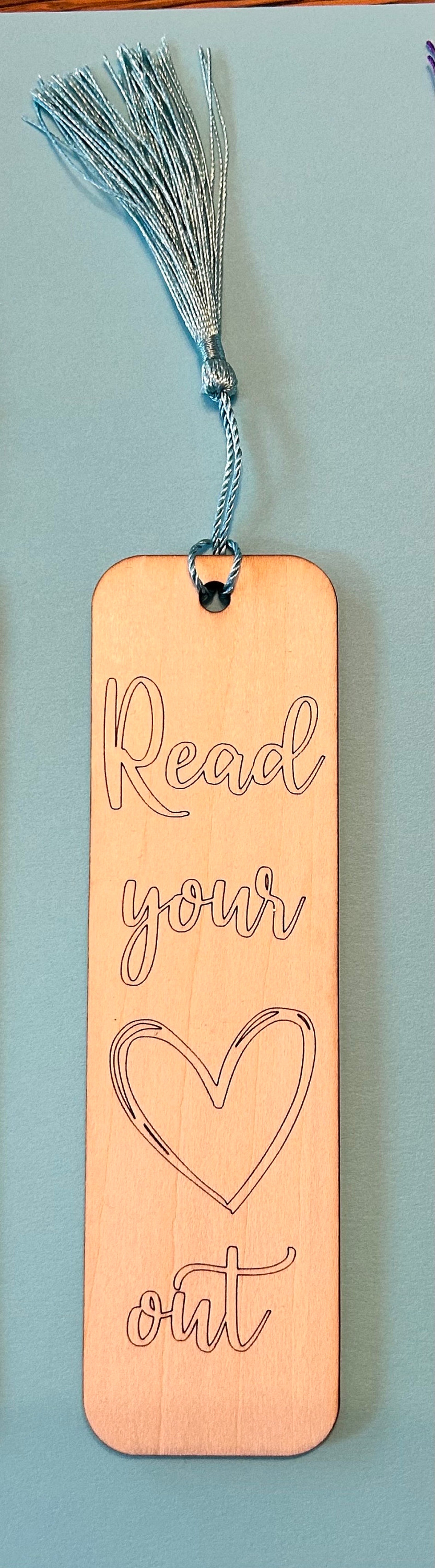 Laser Engraved Wood Bookmarks, Book Lover Gift, Personalized Gift for ...