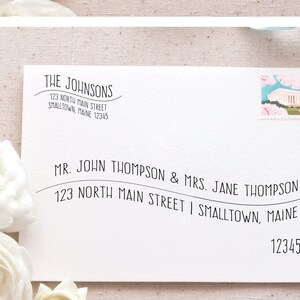 Printable Mail Address Label Template Bundle Casual Wave Printable Mail ...