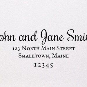 Classic Calligraphy Mailing Labels Template Easy to Use Printable ...