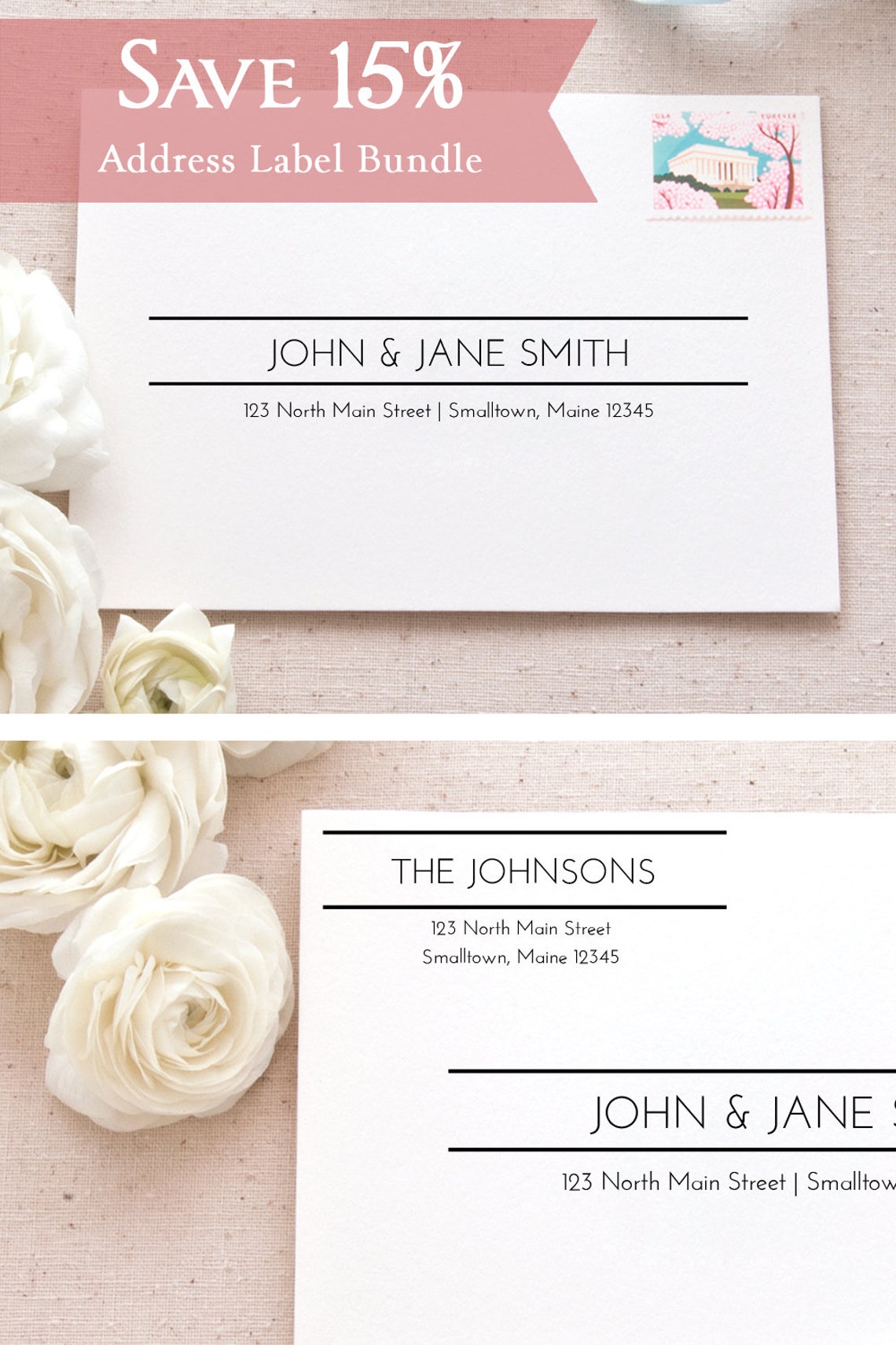 Printable Mailing Labels Template Clean and Modern Address Labels for ...