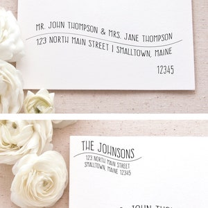 Printable Mail Address Label Template Bundle Casual Wave Printable Mail ...