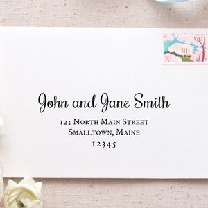 Classic Calligraphy Mailing Labels Template Easy to Use Printable ...