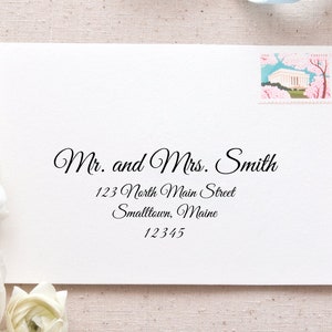 Printable Mail Address Label Template Bundle Elegant Calligraphy ...