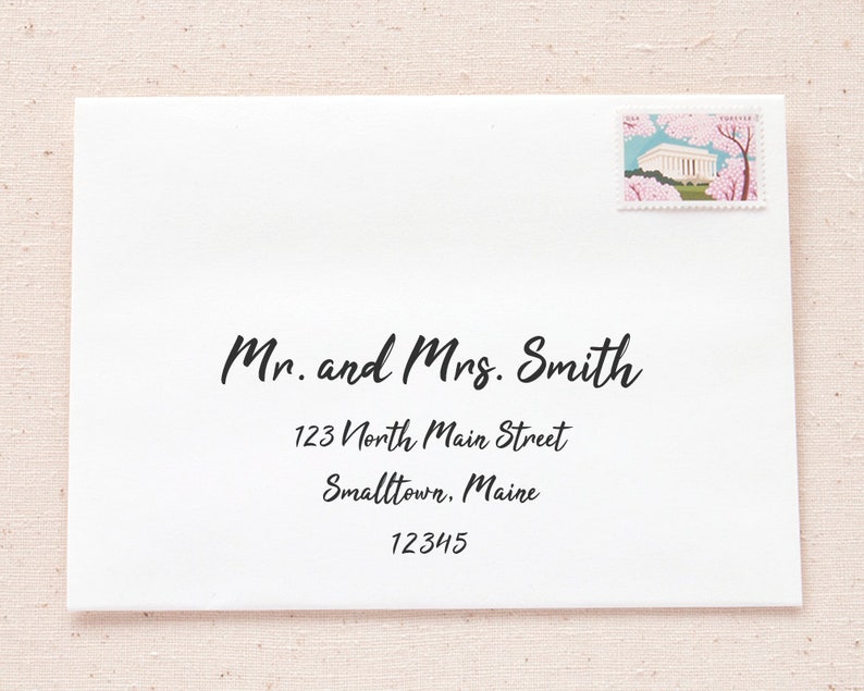 Printable Mail Address Labels Template Brush Calligraphy Printable Mail ...