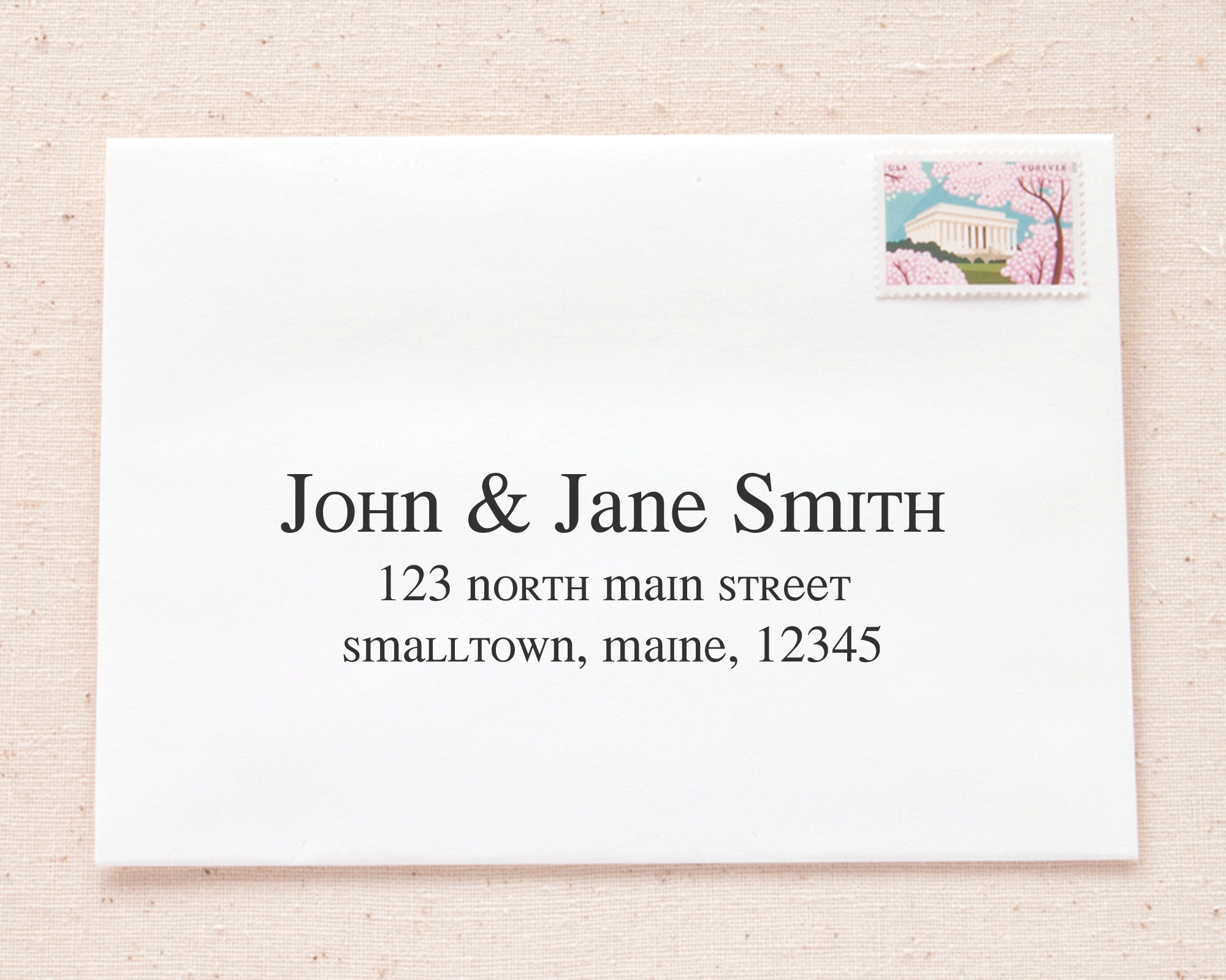 Printable Envelope Address Template Simple Modern Envelope Addressing ...