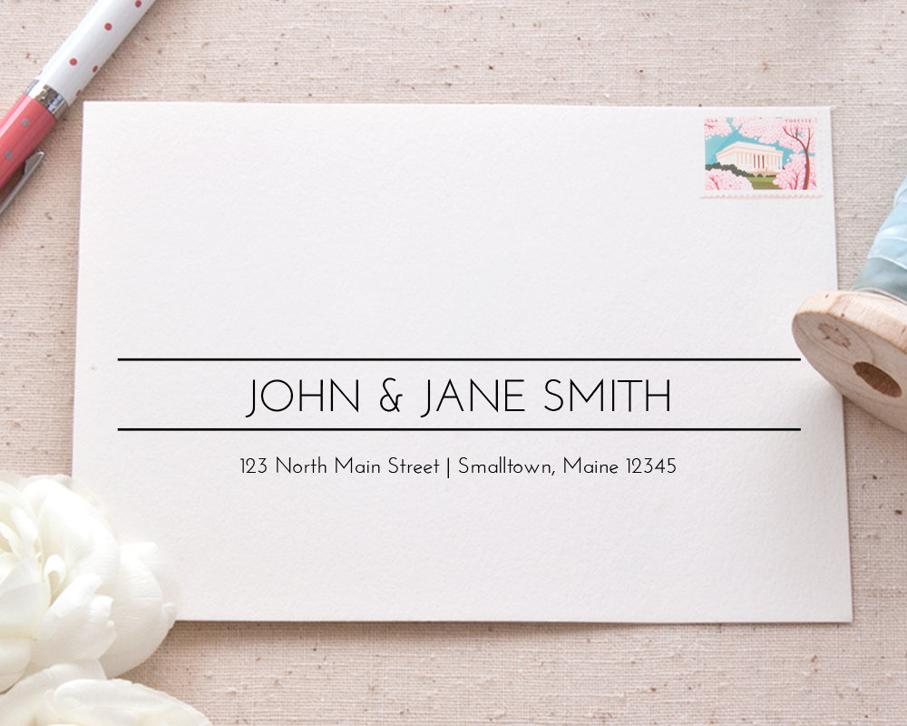 Printable Envelope Address Template Bundle Clean and Modern - Etsy