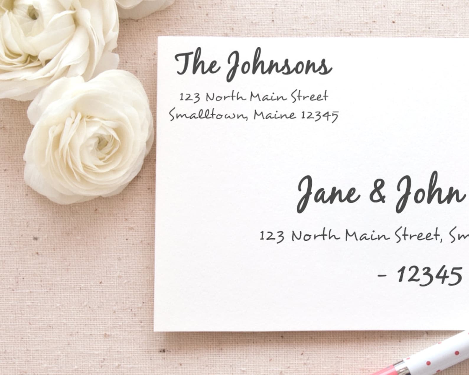 Hand-lettered Calligraphy Address Label Bundle Printable - Etsy