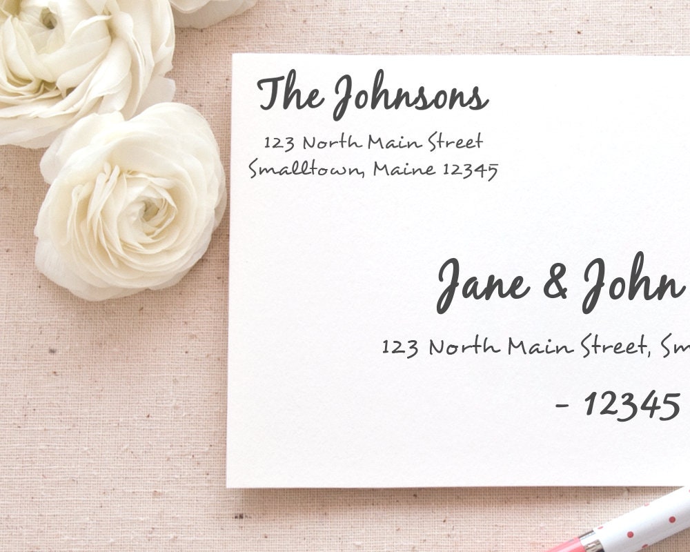 Hand-lettered Calligraphy Address Label Bundle Printable - Etsy