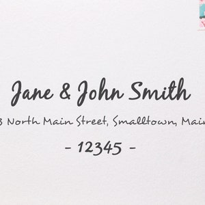 Printable Mail Address Label Template Hand-lettered | Etsy